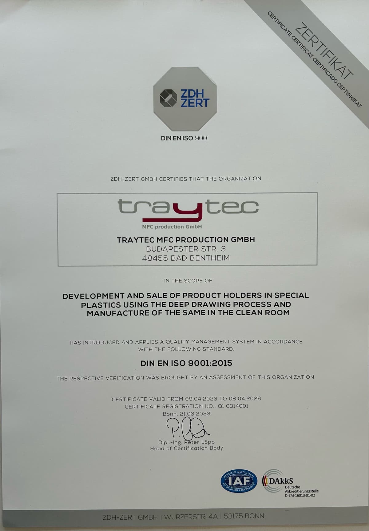 Willkommen bei traytec – Hersteller von Industrietrays