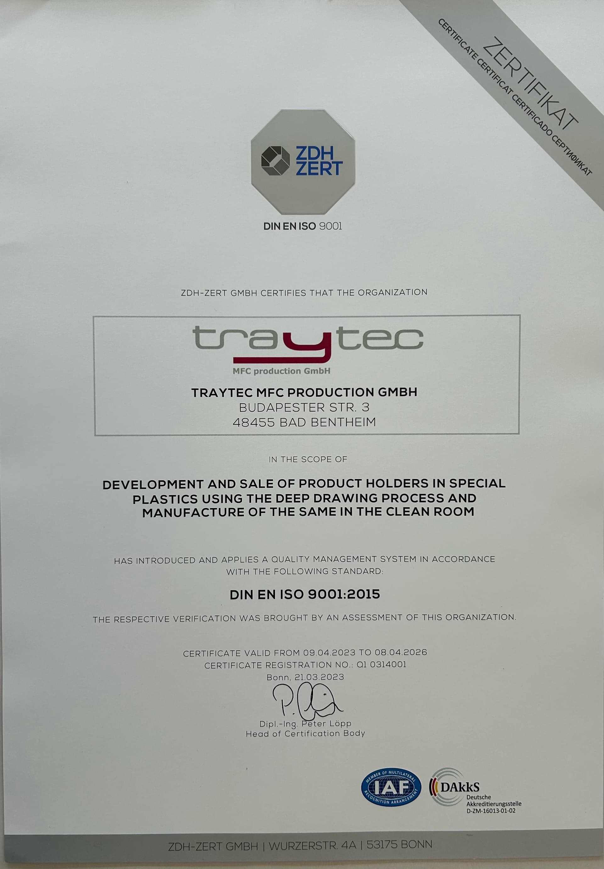 Willkommen bei traytec – Hersteller von Industrietrays
