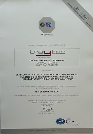 Willkommen bei traytec – Hersteller von Industrietrays